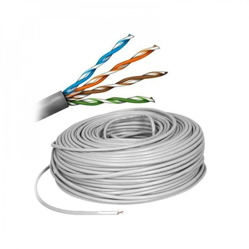 Cable utp categoría 5e 100% Cobre x 100 Metros Interior Blanco GET | ELECTROSUAREZ